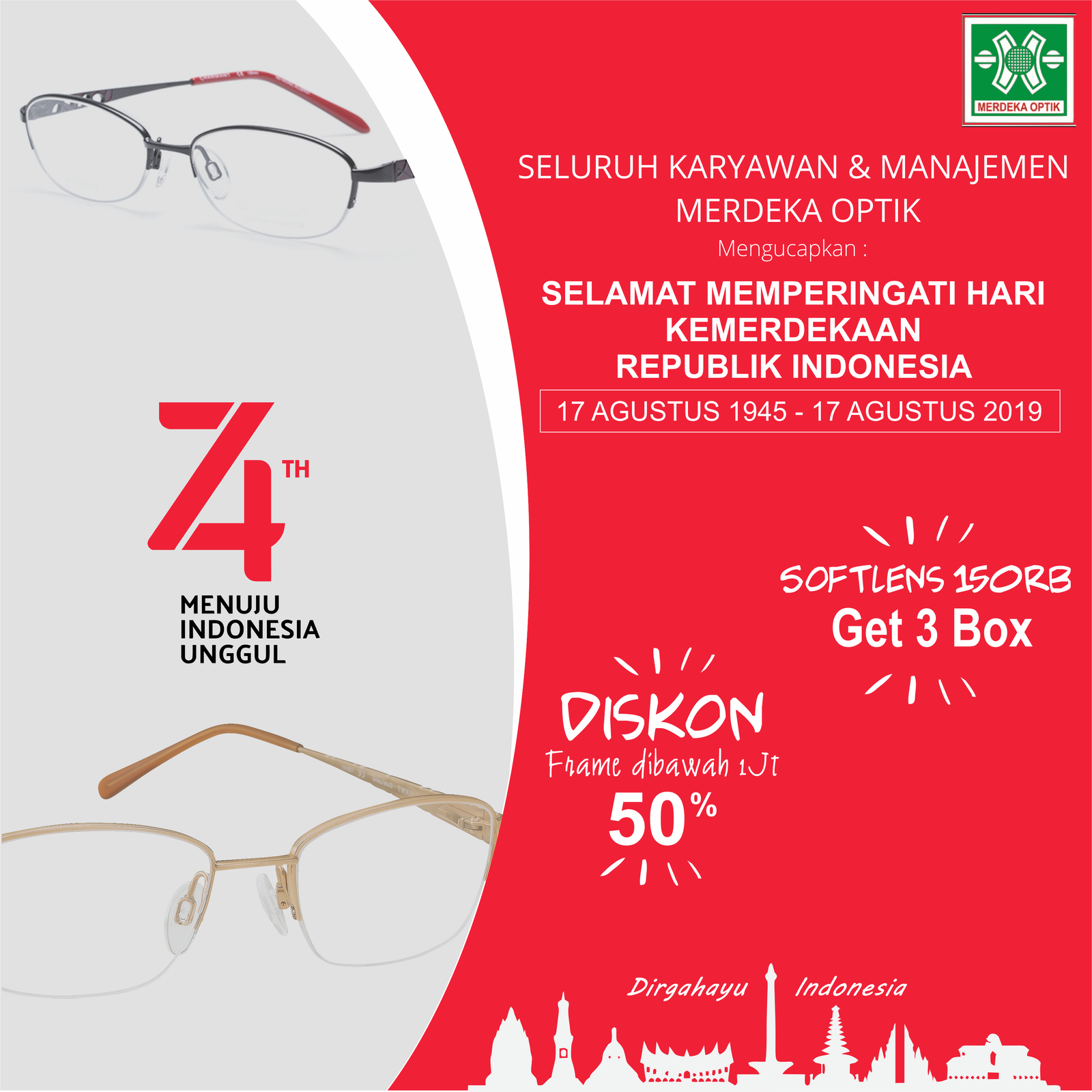 Promo | Optik Merdeka | Jagonya Murah Jagonya Kacamata